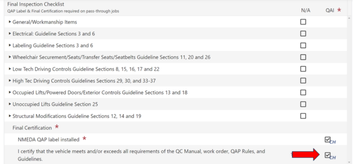 QAPx E-Signature Upgrade, Final Inspection checks, New Calibration Provider - NMEDA